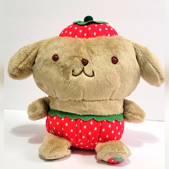 Sanrio | Toys | Sanrio Pompompurin Baby Stuffed Toy Strawberry | Poshmark